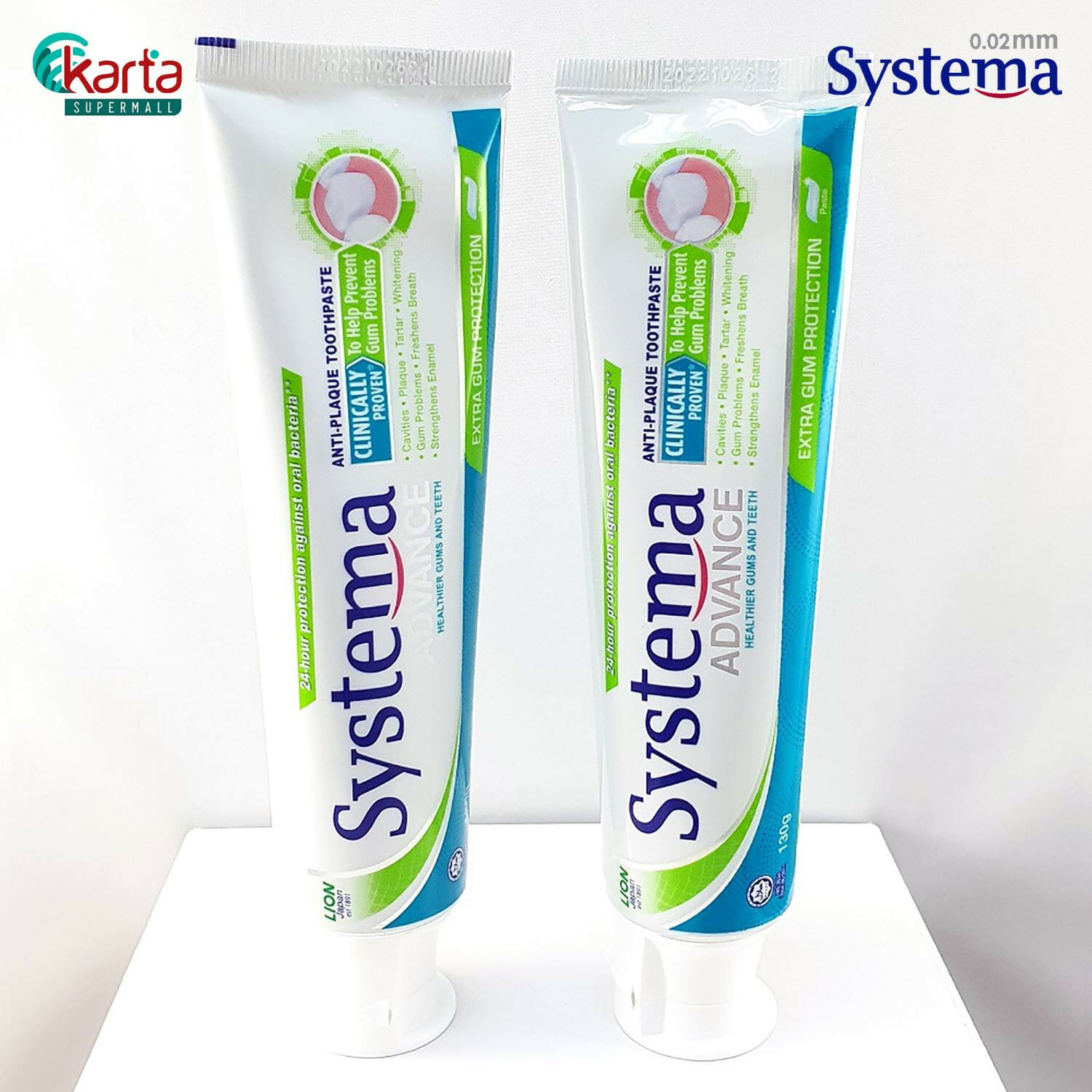Systema Advance (Extra Gum Protection) Anti-Plaque Toothpaste 2 X 130g ...