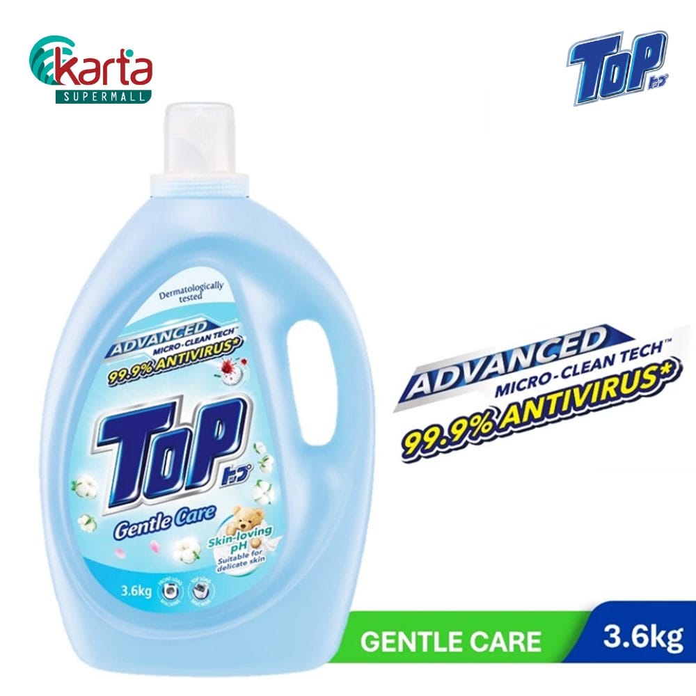 TOP Liquid Detergent Gentle Care (3.6kg Bottle) - Karta Supermall