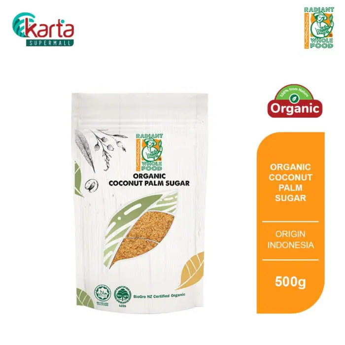Radiant Organic Coconut Palm Sugar 500g - Karta Supermall