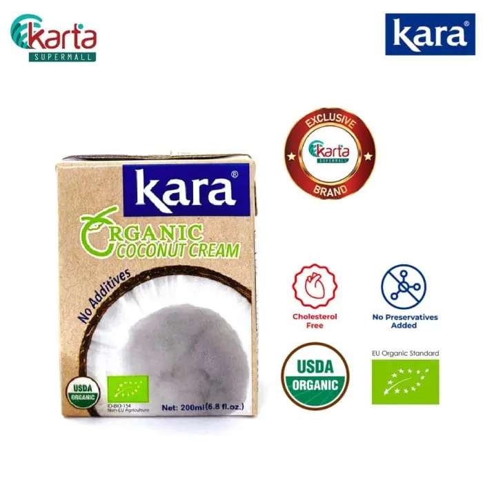 KARA Organic Coconut Cream 25 x 200ml (1X CARTON) - Karta Supermall