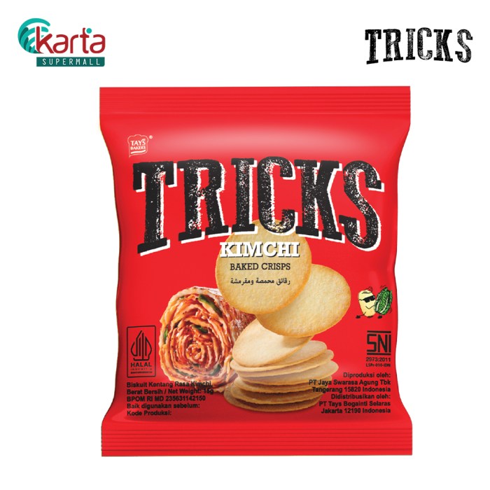 TRICKS Potato Baked Crisps (Kimchi) (15g x 12 packs) - Karta Supermall