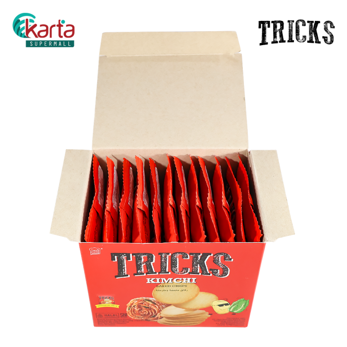 TRICKS Potato Baked Crisps (Kimchi) (15g x 12 packs) (Clearance Sale ...