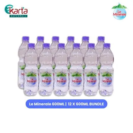 Le Minerale Natural Mineral Water 600ml Bundle Set (12's X 600ml ...