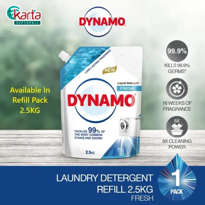 DYNAMO Laundry Detergent Fresh 2.5kg (Bottle) - Karta Supermall