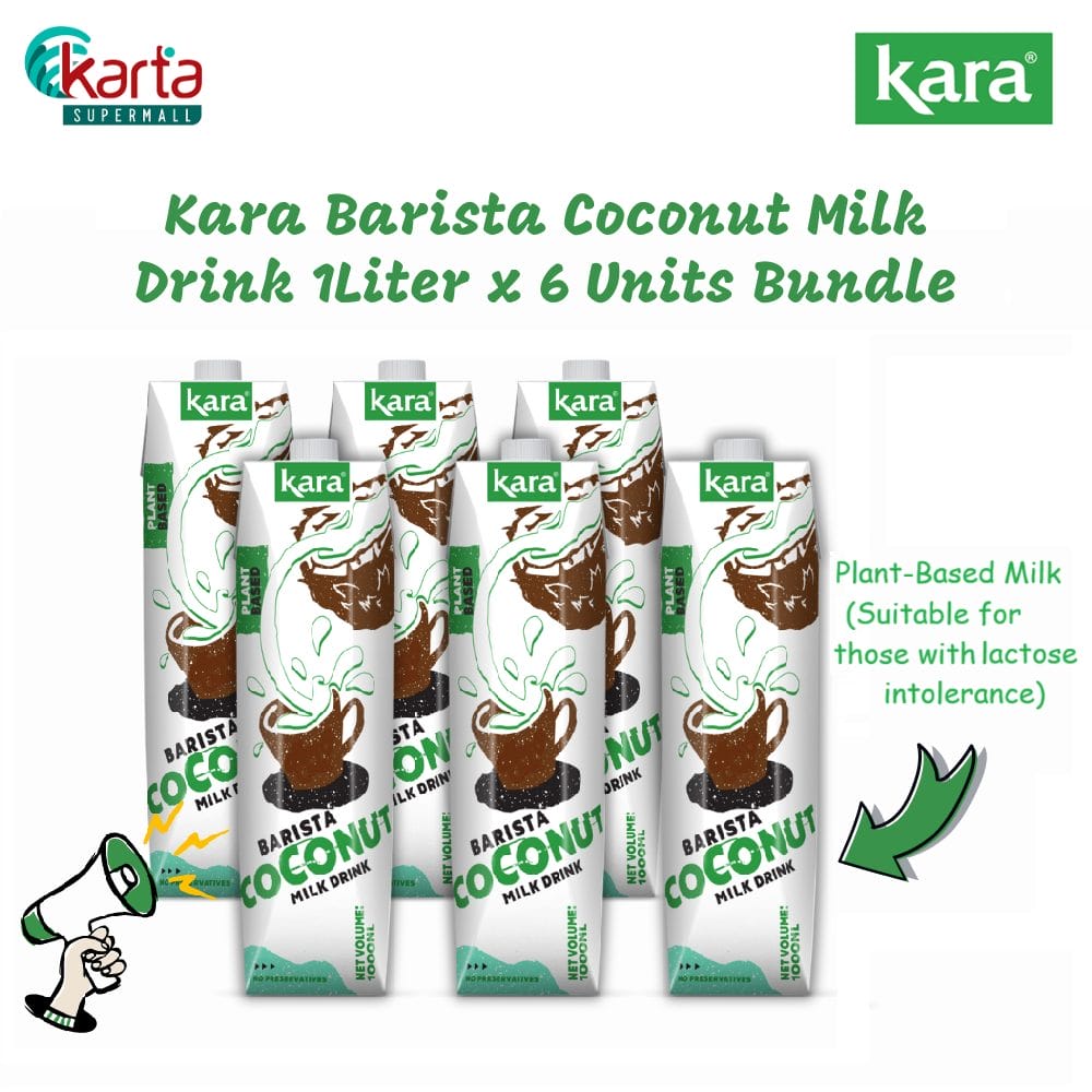 Kara Barista Coconut Milk Drink (1L x 6 Units) Bundle - Karta Supermall