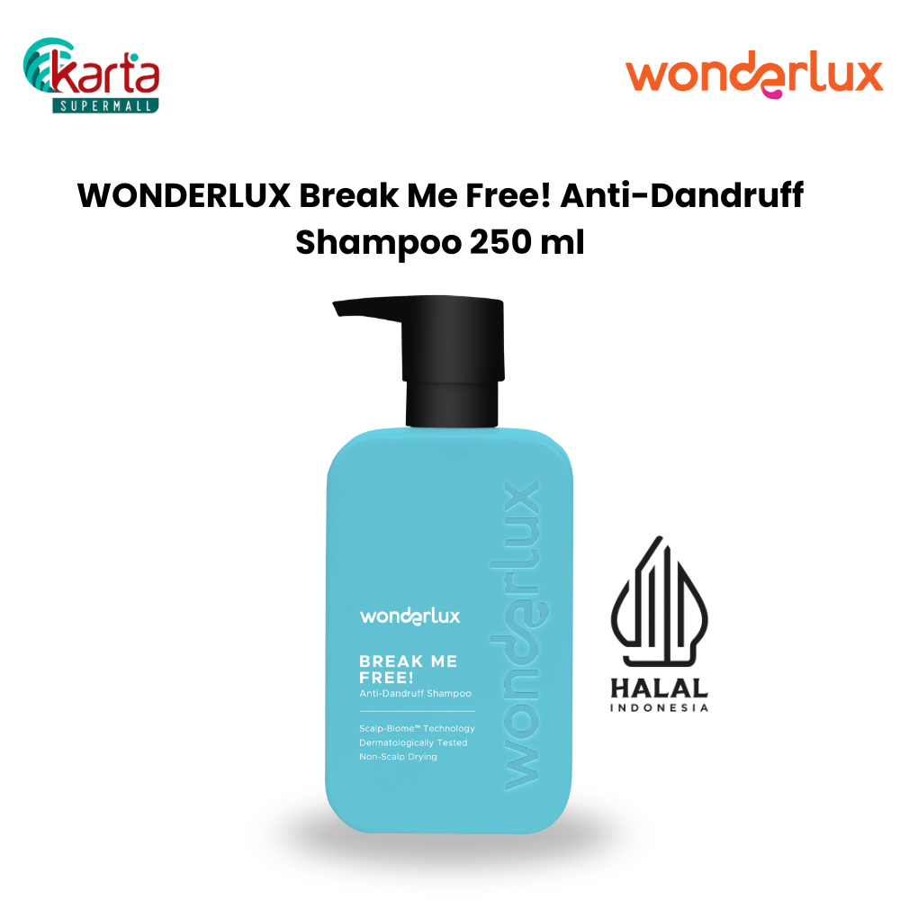 WONDERLUX Anti-Dandruff Shampoo 250ml (Break Me Free!) - Karta Supermall