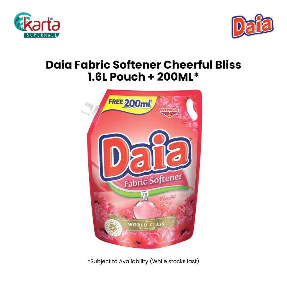 Daia Fabric Softener Cheerful Bliss 1.6L + FREE 200ml Pouch - Karta ...